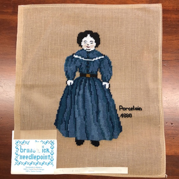 Vintage | Art | Vintage Needlepoint China Head Doll | Poshmark
